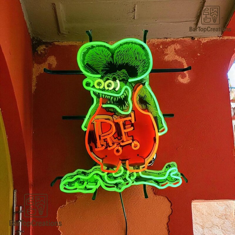 Rat Fink Neon - Etsy