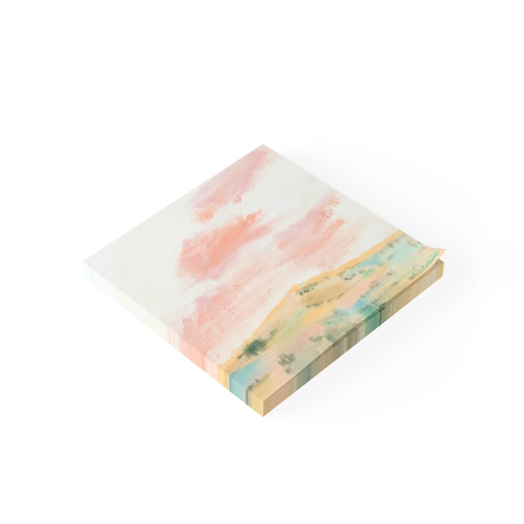 Pastel Landscape Sticky Notes | Office Decor - Etsy