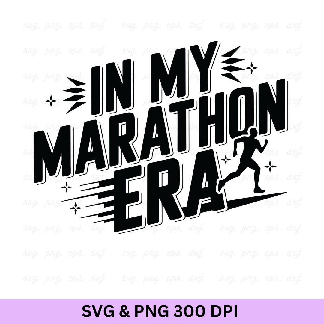 In My Marathon Era Svg, Running Svg , Running Man Svg, Running Gifts ...
