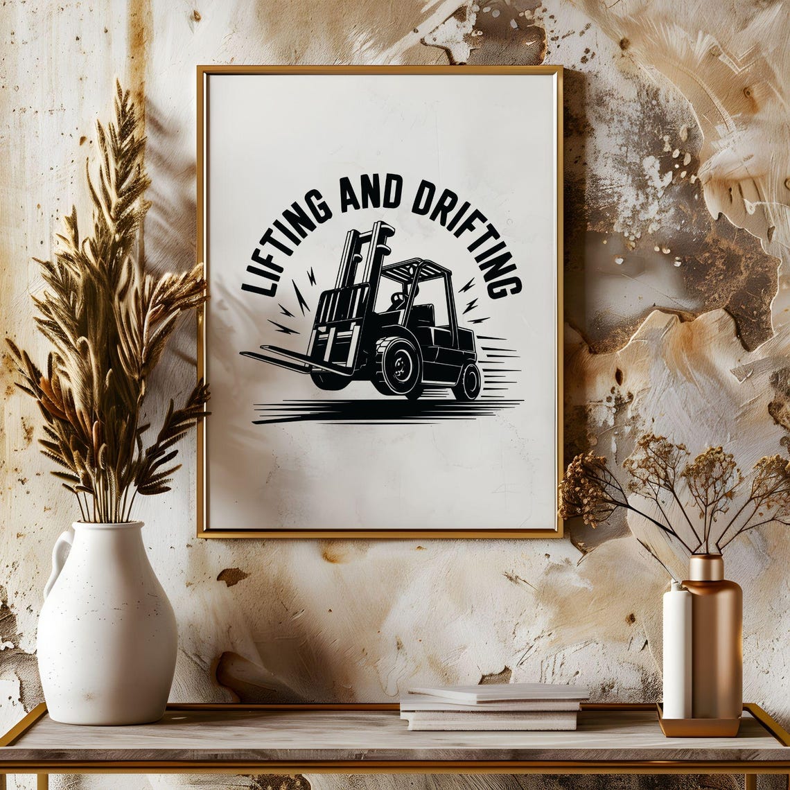 Lifting and Drifting Forklift SVG: Driver Shirt Cut File (digital ...