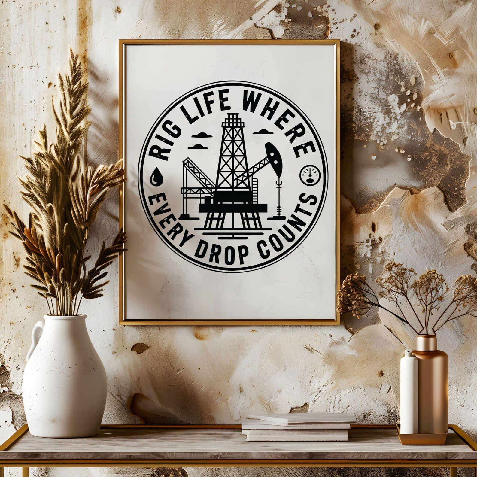 Rig Life Oilfield SVG: Every Drop Counts Design (digital Download - Etsy