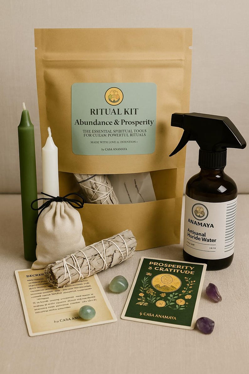 Abundance & Prosperity Ritual Kit- Spiritual Wealth Manifestation Set ...