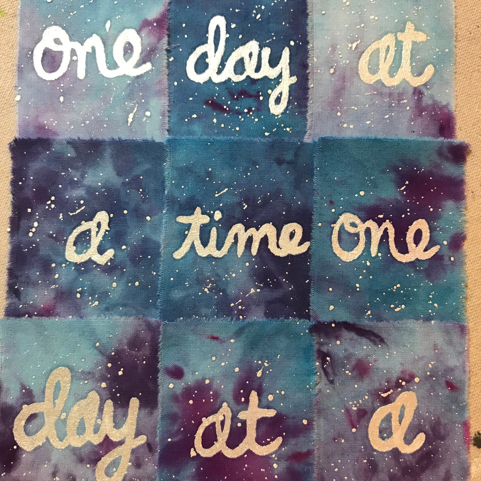One Day at A Time Mini Prayer Flag Garland Unique Gift for - Etsy