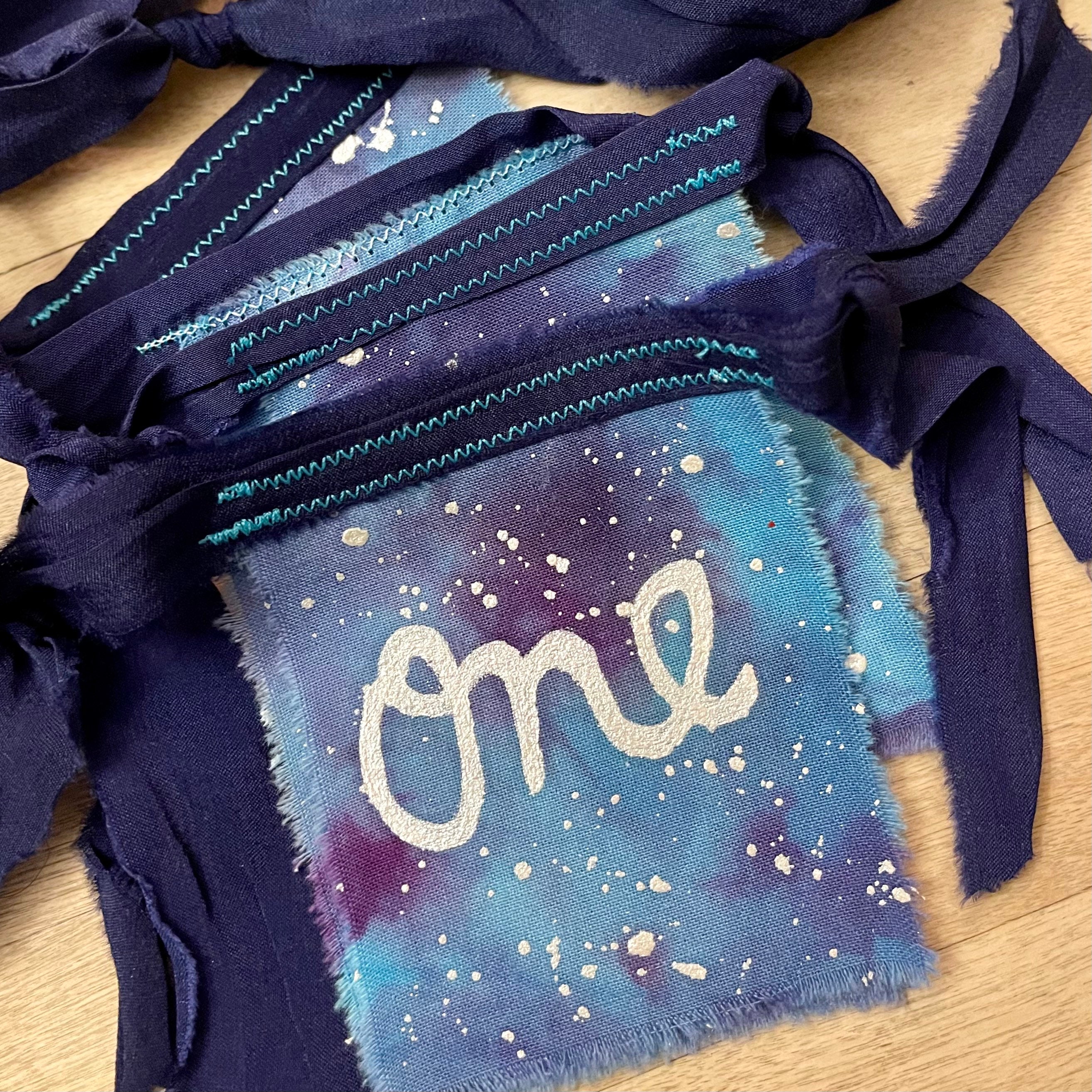 One Day at A Time Mini Prayer Flag Garland: Hand-painted Cotton - Etsy