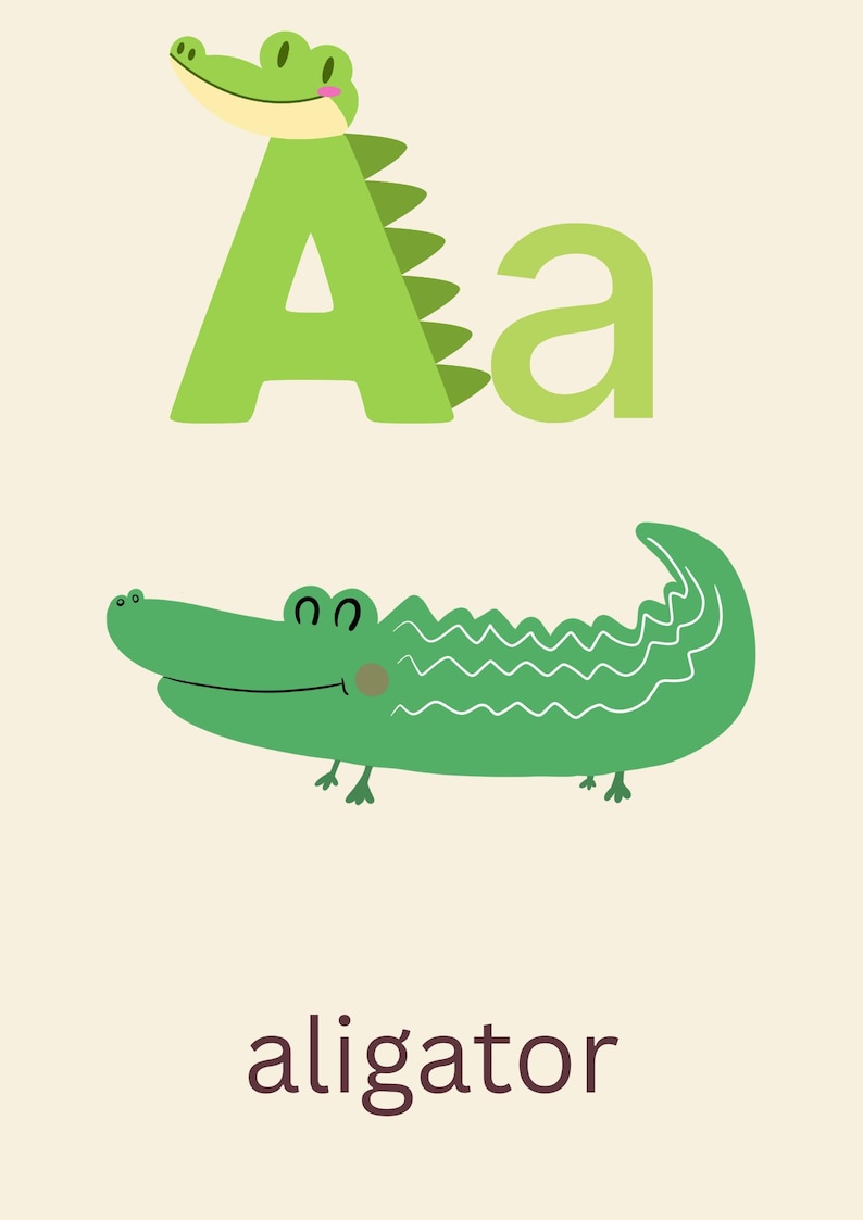 The ABC for Children - Animals Edition - Etsy