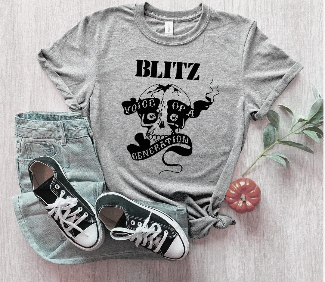The Blitz T Shirt Screen Print Short Sleeve Shirt Cotton - Etsy