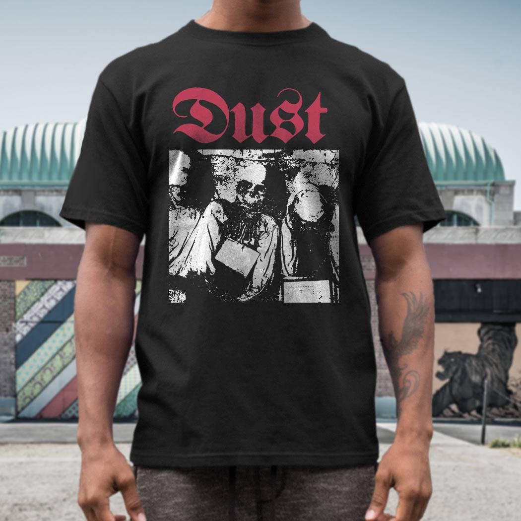 Dust T shirt screen print short sleeve shirt cotton | Etsy