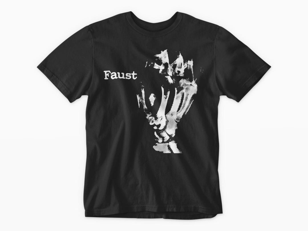Faust T Shirt Screen Print Graphic Tee - Black Cotton - Etsy