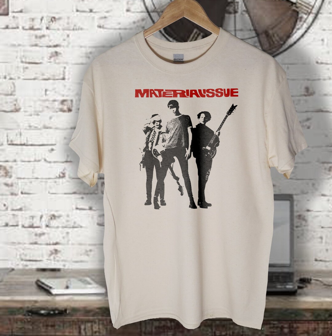 Material Issue T Shirt Band Screen Print Short Sleeve Shirt Cotton - Etsy