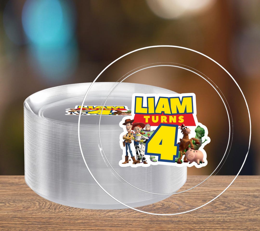 Custom Toy Story Plastic Plates | Personalized Party Tableware | Kid ...