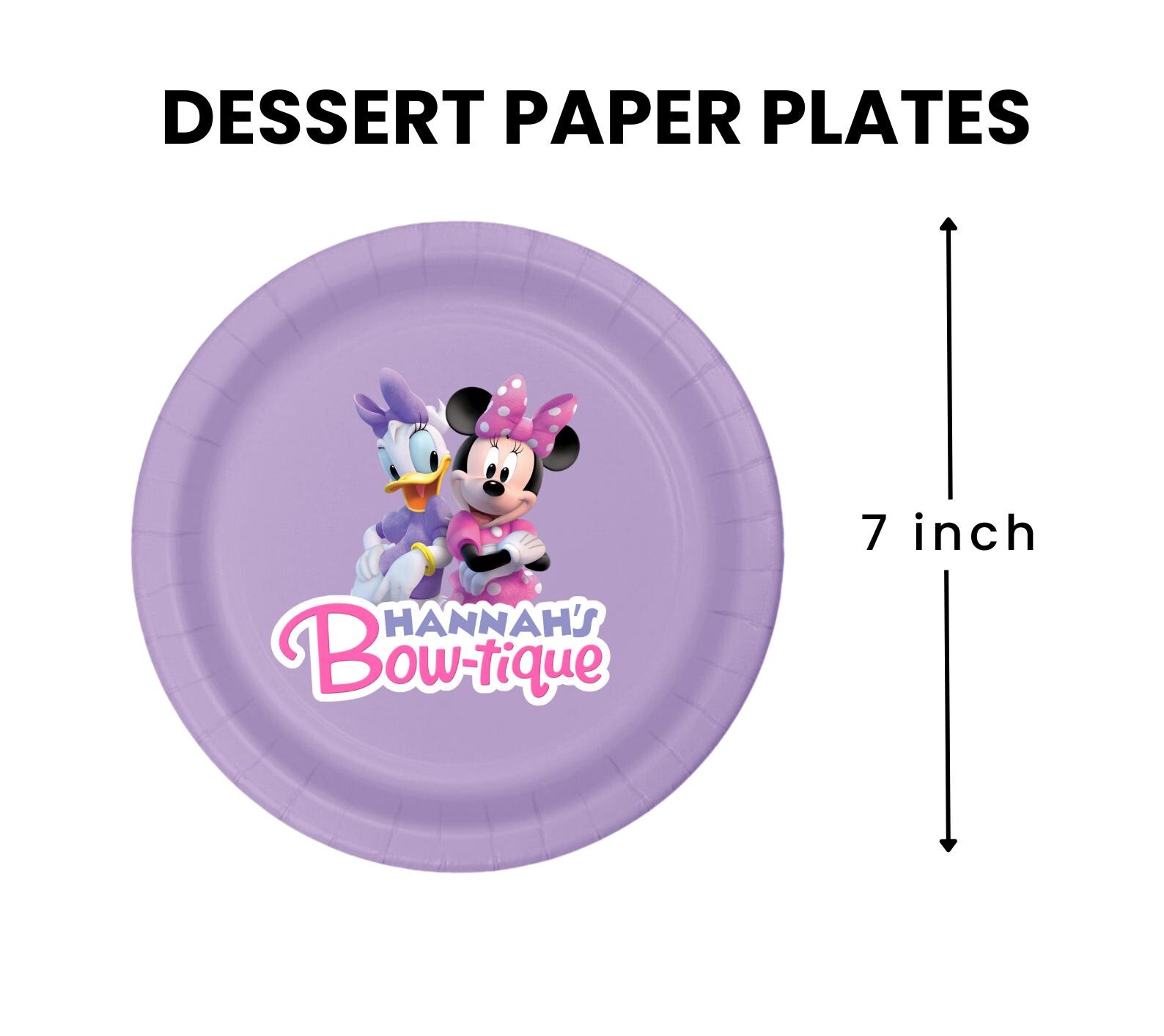 Minnie Mouse Bowtique Tableware | Personalized Plates & Cups - Etsy