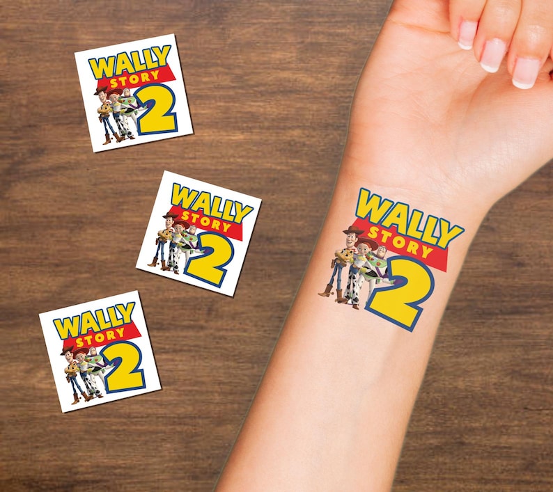 Custom Toy Story Temporary Tattoos | Personalized Birthday Party Favors ...