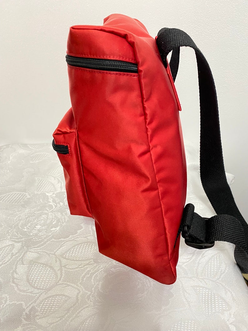Kate Spade Rare Red Nylon Backpack Bag - Etsy