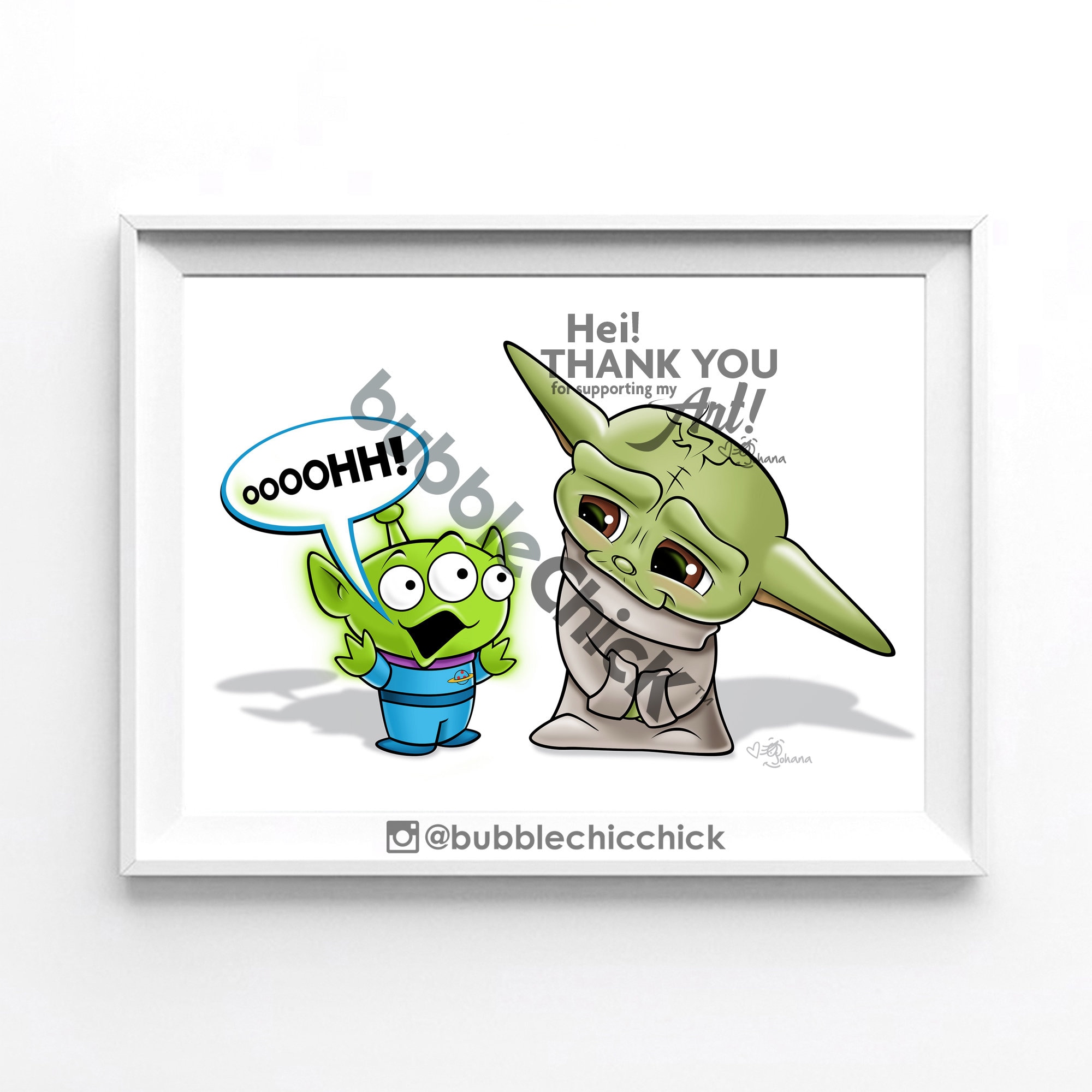 Yoda Toy Story Alien Print Toy Story Alien | Etsy