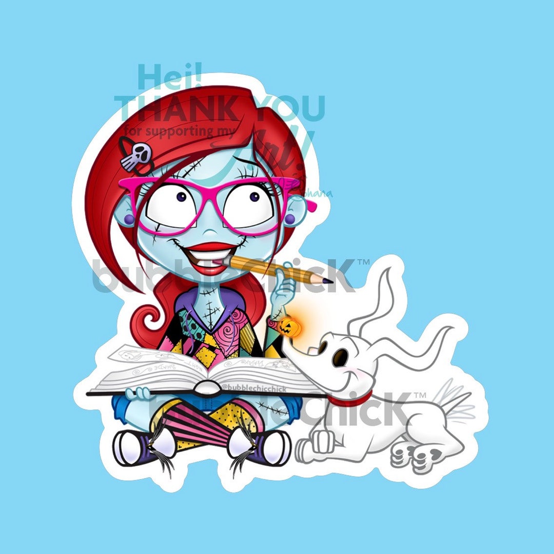 Sally Sticker Disney Stickers Halloween Sticker Nightmare Before ...