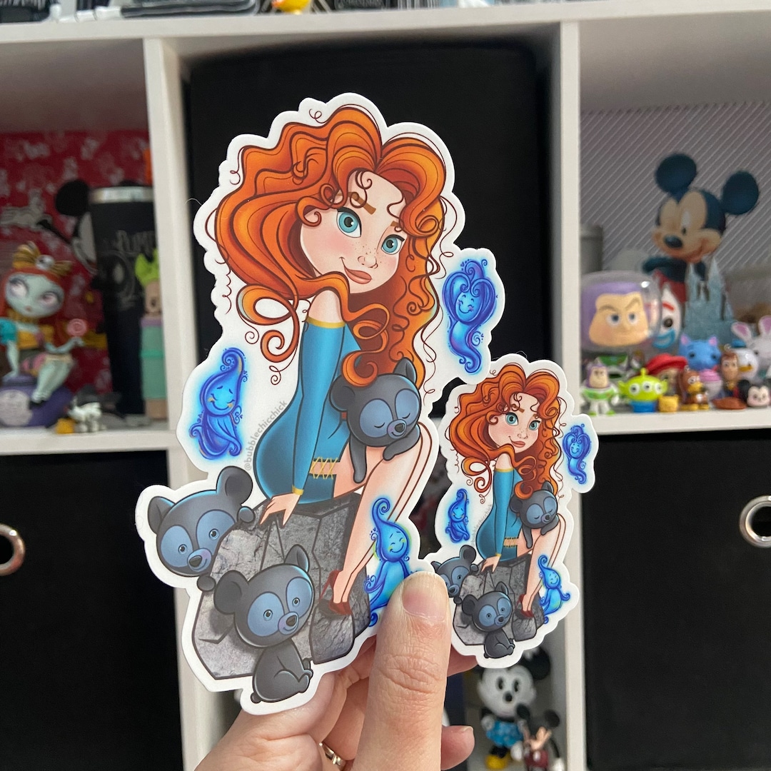 Large or Small Merida Sticker Brave Sticker Pinup Sticker Wisps Sticker ...