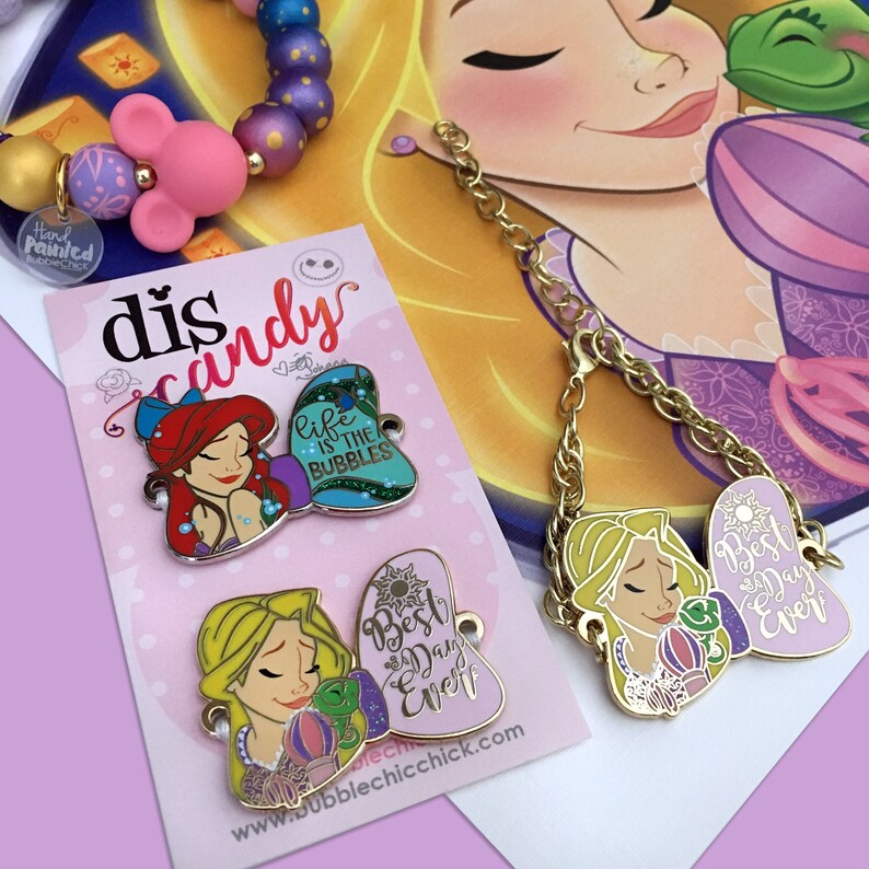 Ariel Bracelet Ariel Charm Bracelet Tangled Lanterns Bracelet | Etsy