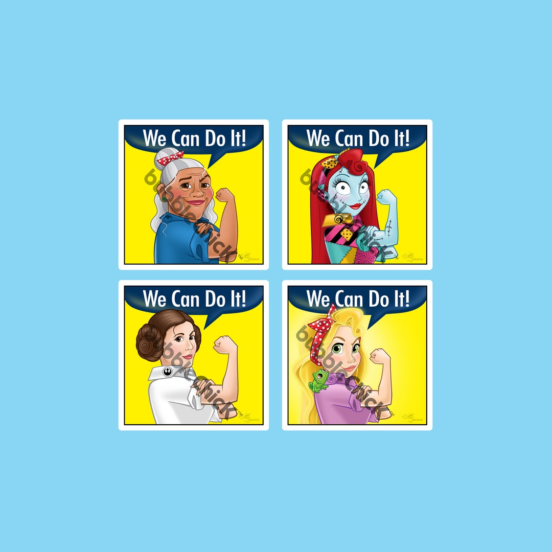 We Can Do It Stickers Sally Riveter Sticker Leía Sticker Gramma Tala ...