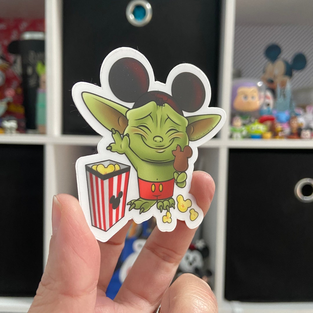 Disney Fanart CLEAR Stickers Yoda Sticker Baby Yoda Sticker Disney ...