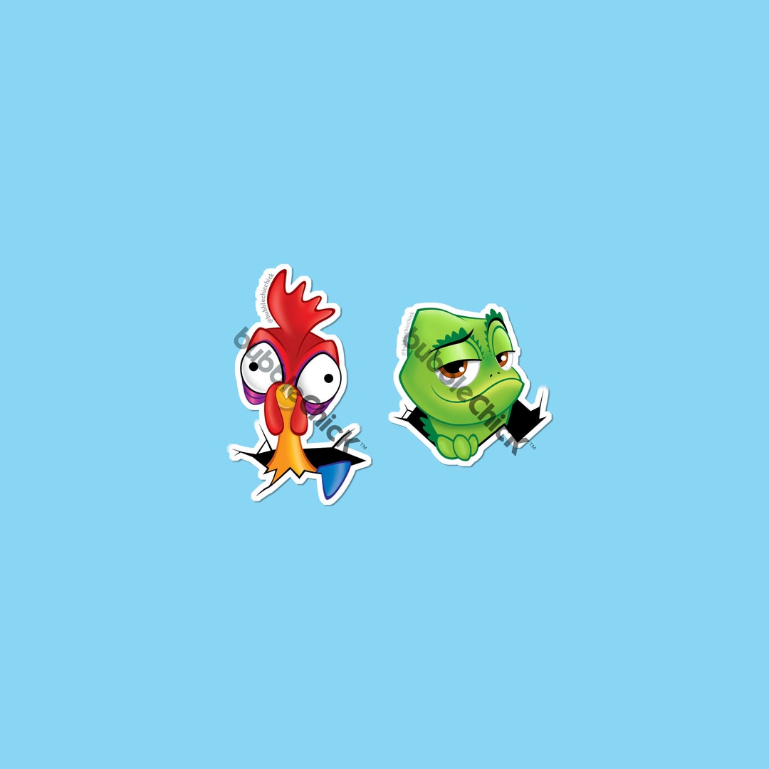 3” or MINI 2" Pascal Stickers Hei Hei Sticker Funny Sticker Chicken ...
