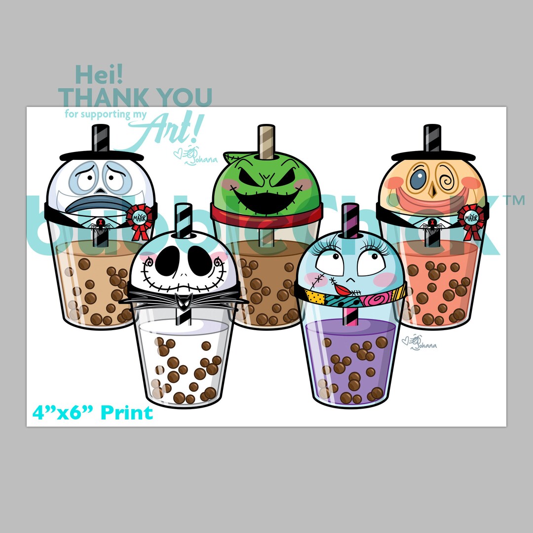 The Nightmare Before Christmas Print | Oogie Boogie Print | Boba Tea ...