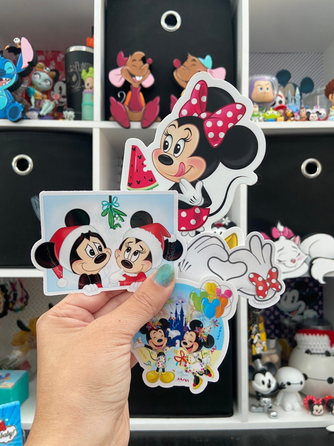 Sticker Bundle Mickey and Minnie 1 Large 3 Regular Size - Etsy