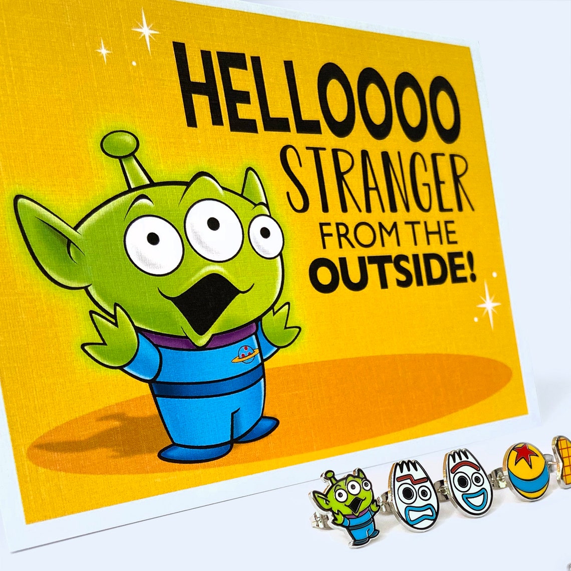 Greeting Card Aliens From Toy Story Print Aliens Oooooh Print | Etsy