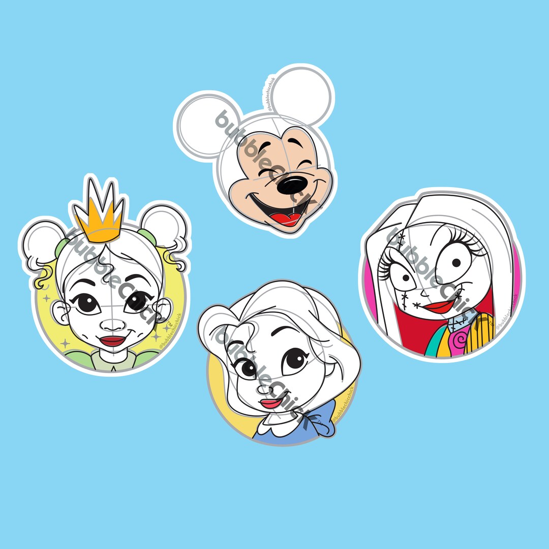 Animator's Edition Stickers | Mickey Sketch Sticker | Belle Sketch ...