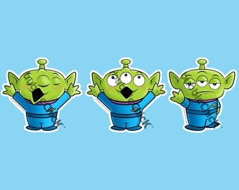 Toy Story Alien Stickers - Etsy UK