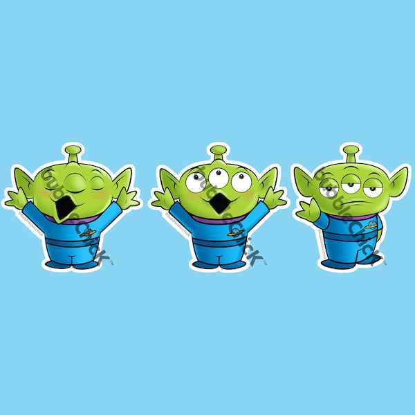 Toy Story Alien Stickers - Etsy