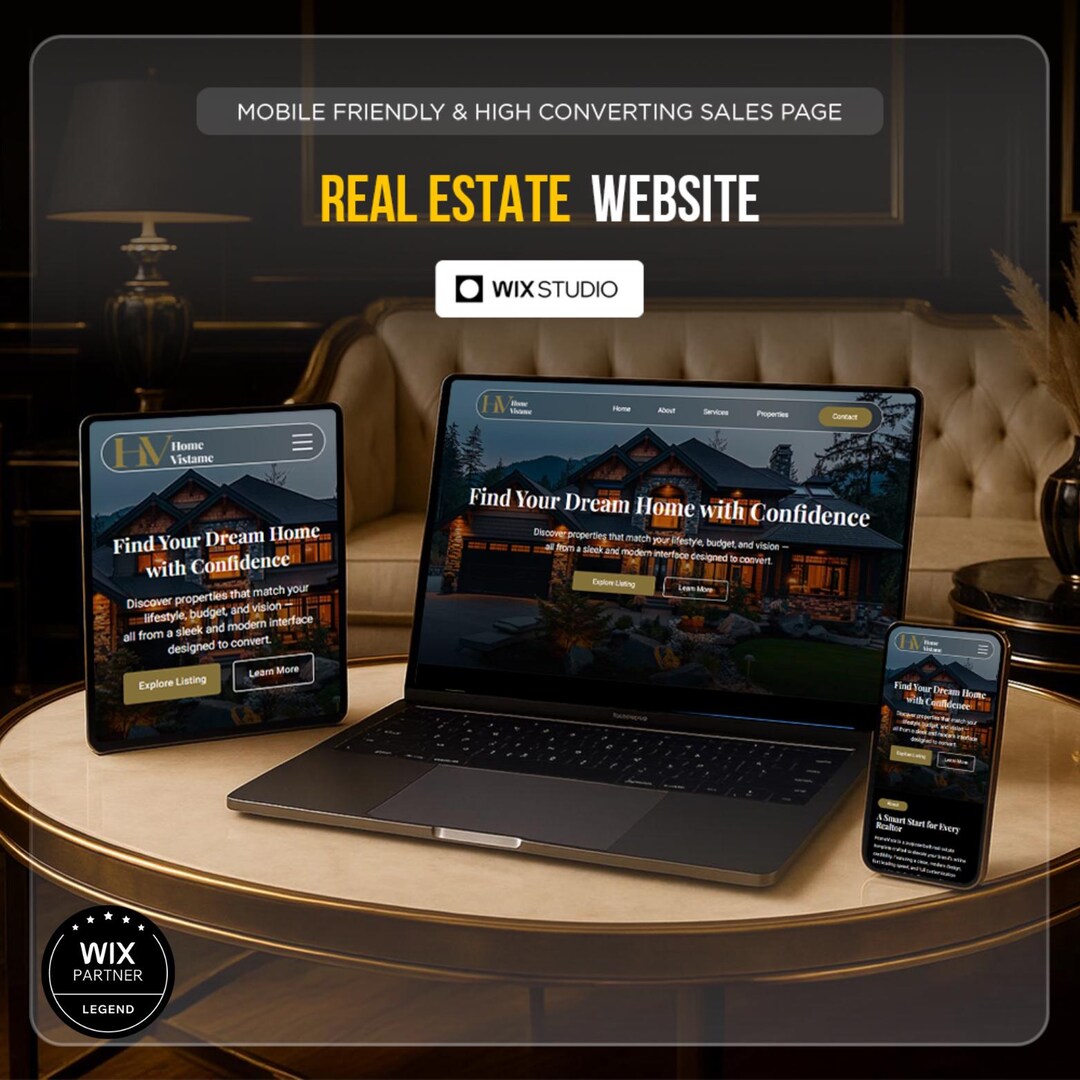 Wix Template for Real Estate, Property Listing, Realtor, Home/house ...