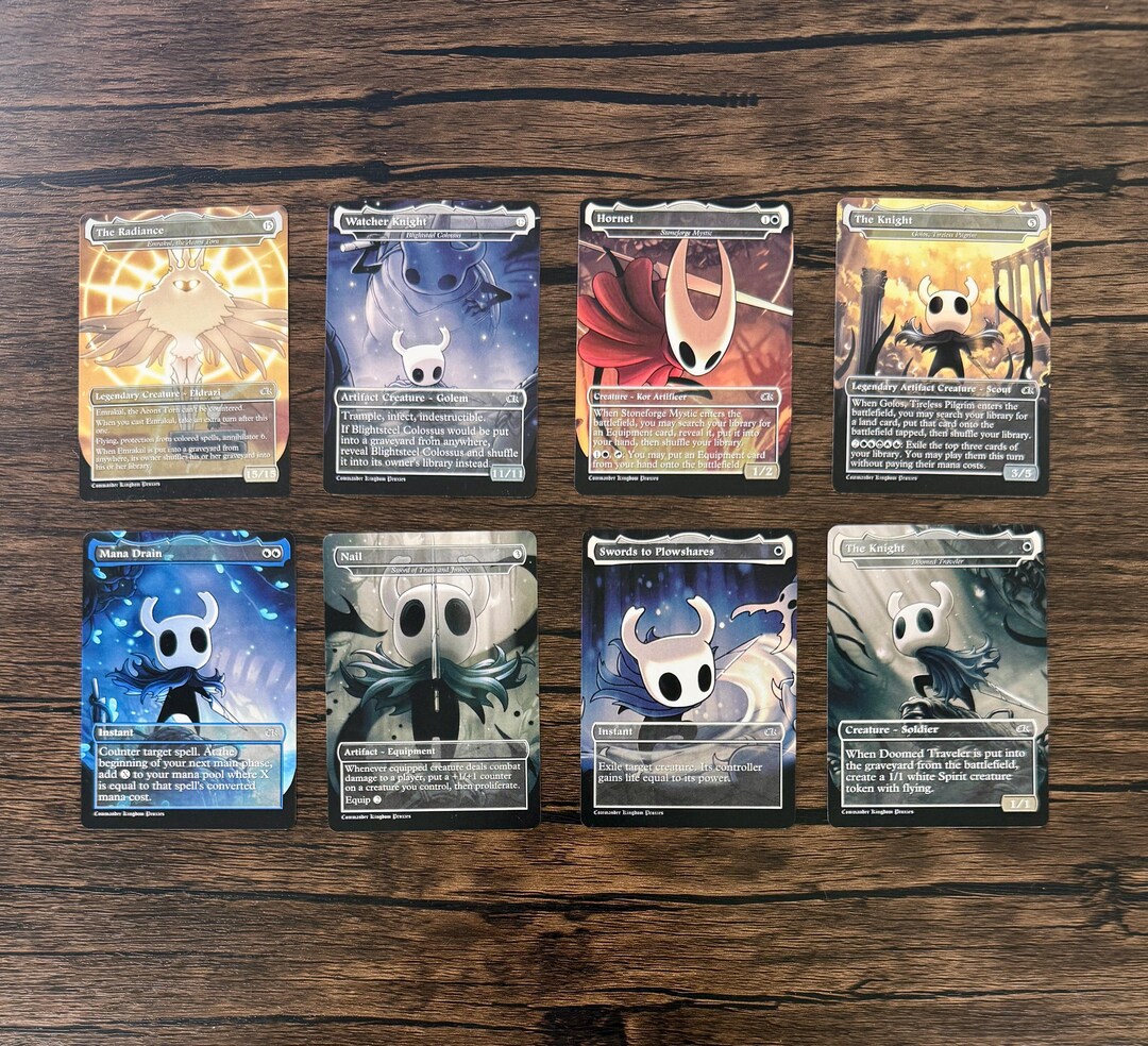 Buy Hollow Knight Set of 8 - Custom Full Art Style Online in India - Etsy