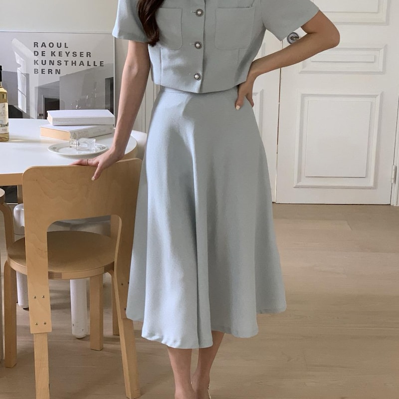 Korean Crop Top - Etsy