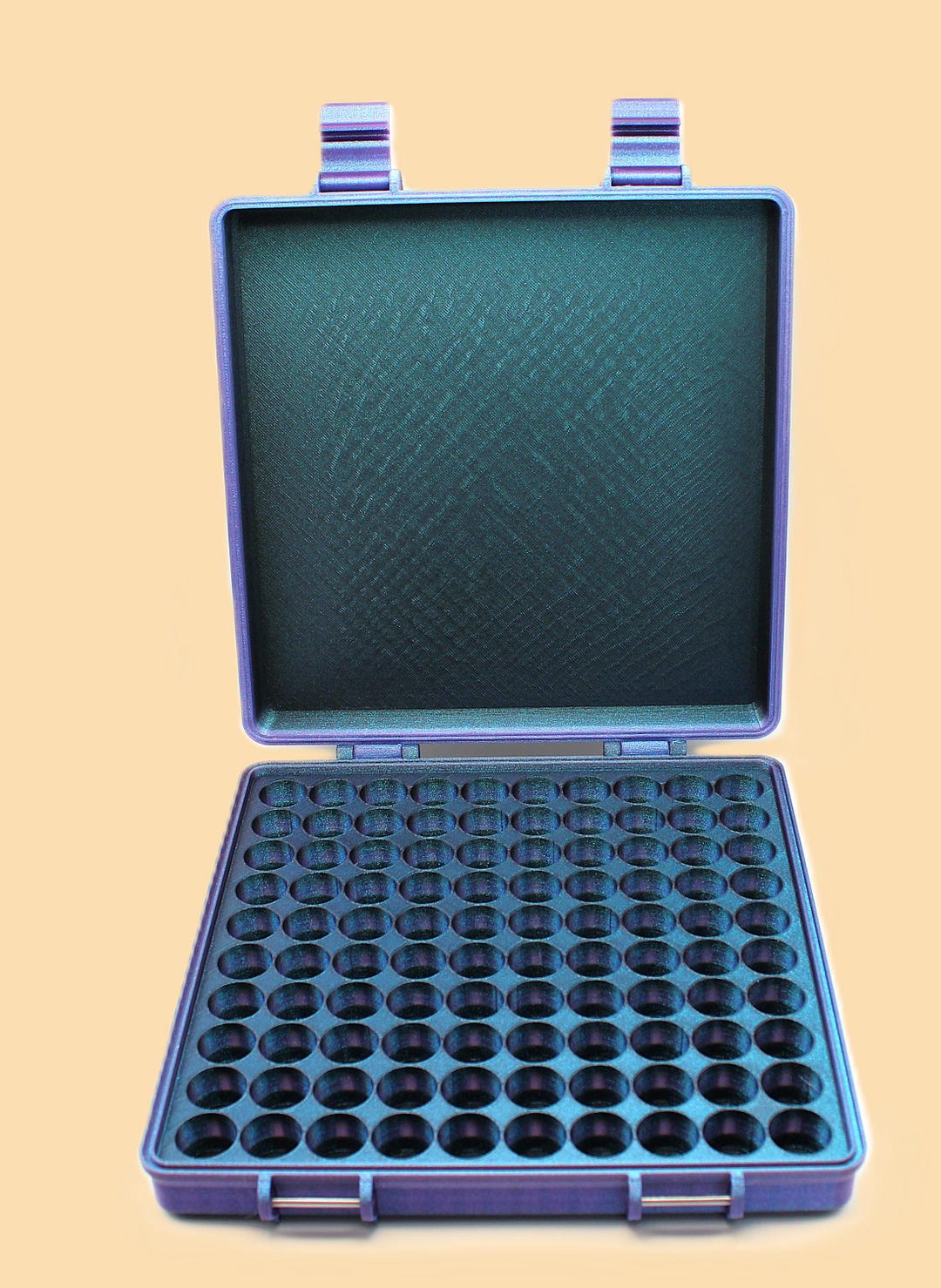 3ml 100 Vial Storage Case (rugged 2 Latch Closure) Capacity 10 X 10 ...