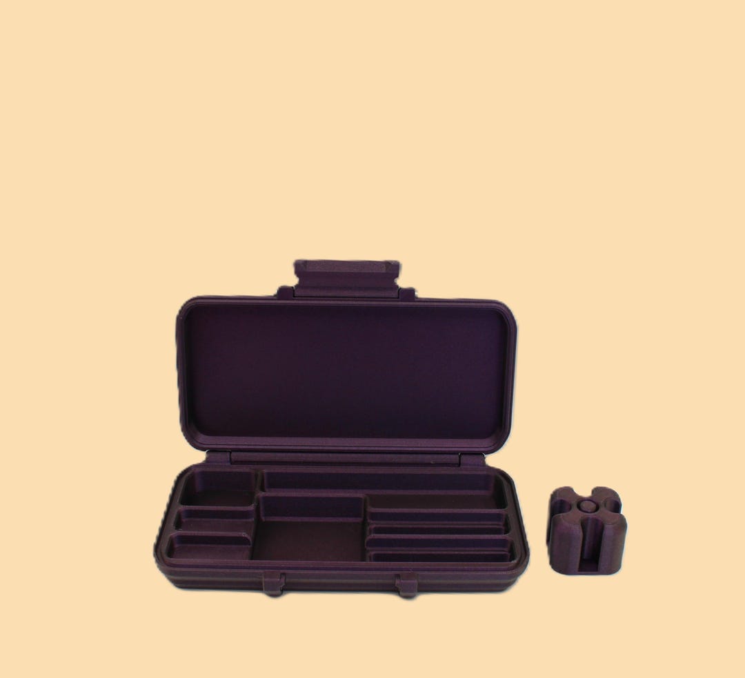 Dual (2) Pen Injection Travel Kit Case (rugged 1 Latch Closure) (mystic ...