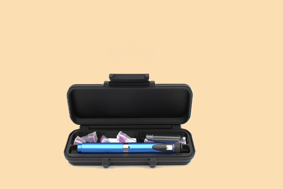 Single (1) Pen Injection Travel Kit Case (rugged 1 Latch Closure ...