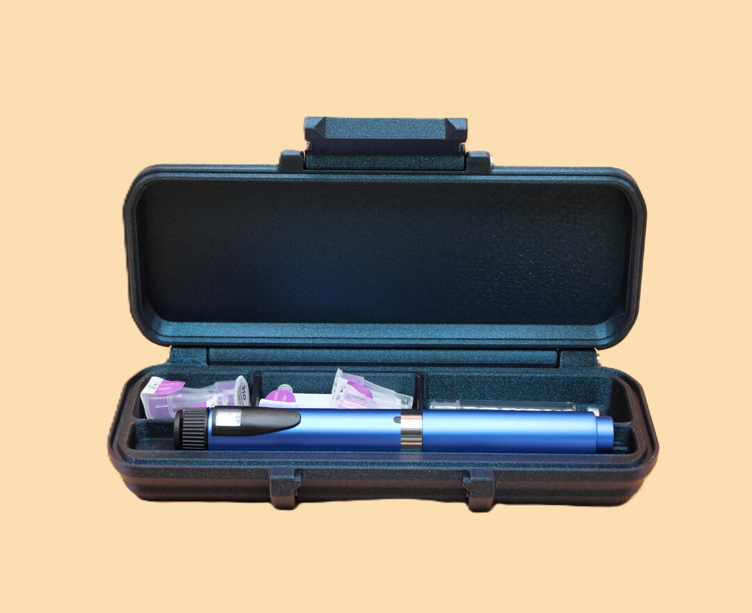 Single (1) Pen Injection Travel Kit Case (rugged 1 Latch Closure ...