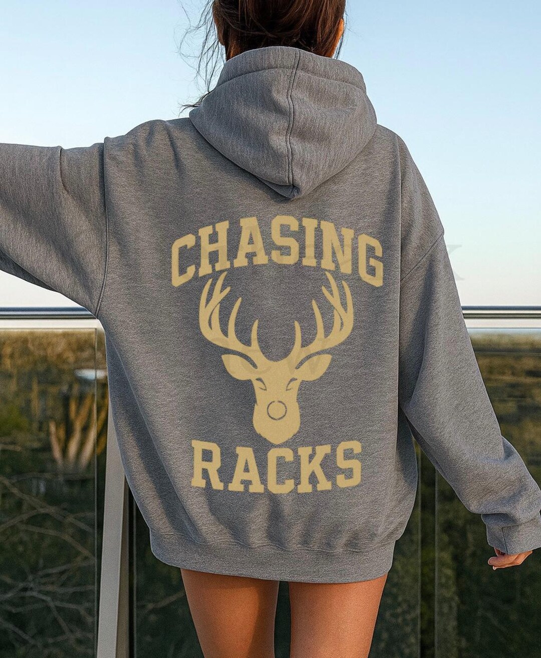 Chasing Racks PNG | Deer Hunting Antler Design | Rustic Hunting Season ...