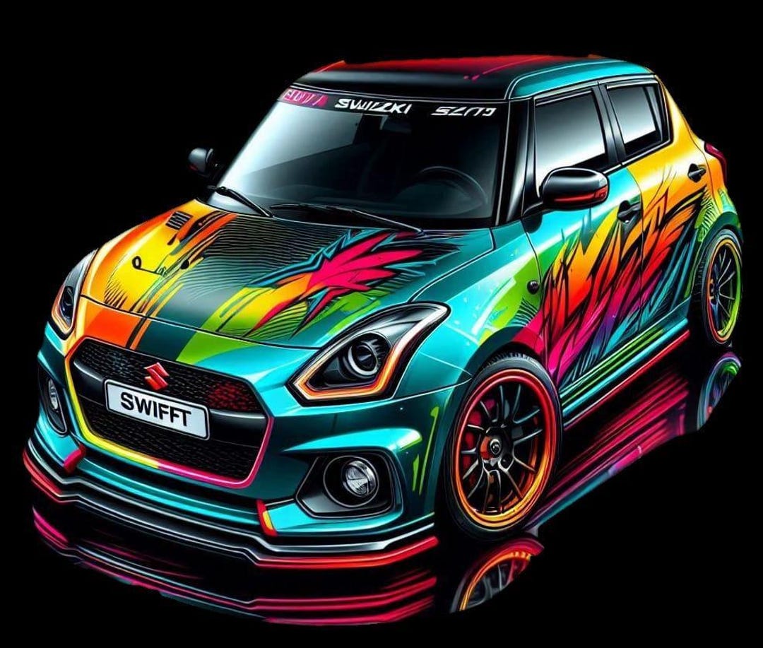 JDM Car SVG & PNG Bundle | Modified Hatchback Vector Cut File ...