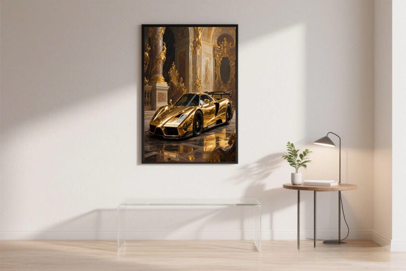 Ferrari Enzo Car Poster | Printable Ferrari Enzo Wall Art | Super Car ...