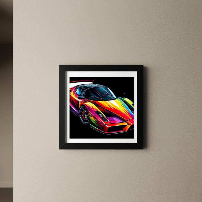 Iconic Supercar Digital Art | PNG + SVG Hypercar Design | Sublimation ...