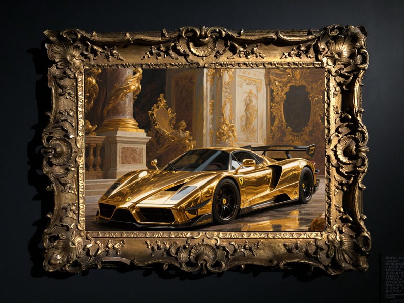 Ferrari Enzo Car Poster | Printable Ferrari Enzo Wall Art | Super Car ...