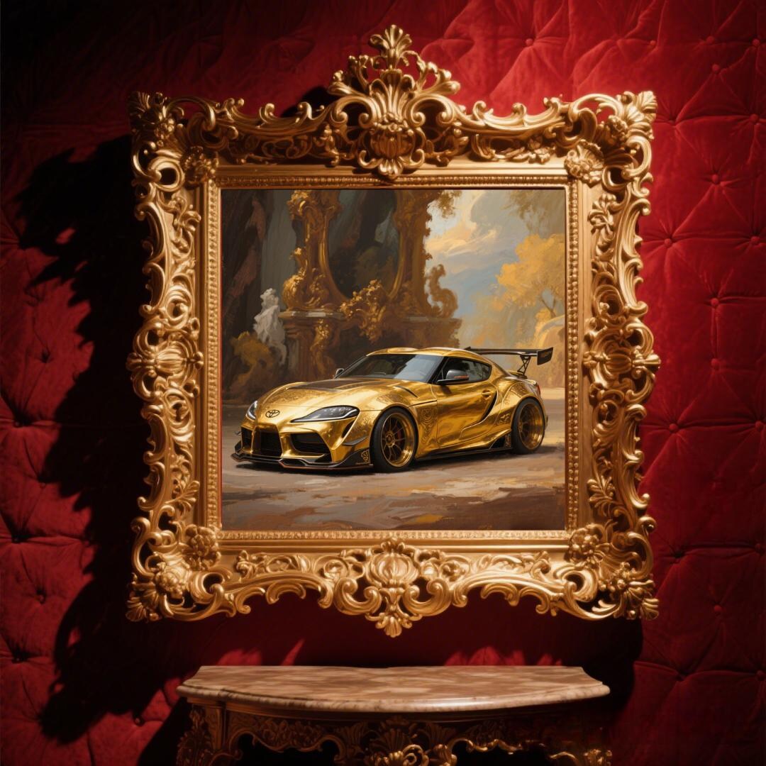 Toyota Supra Car Poster | Printable Toyota Supra Wall Art | Iconic Car ...