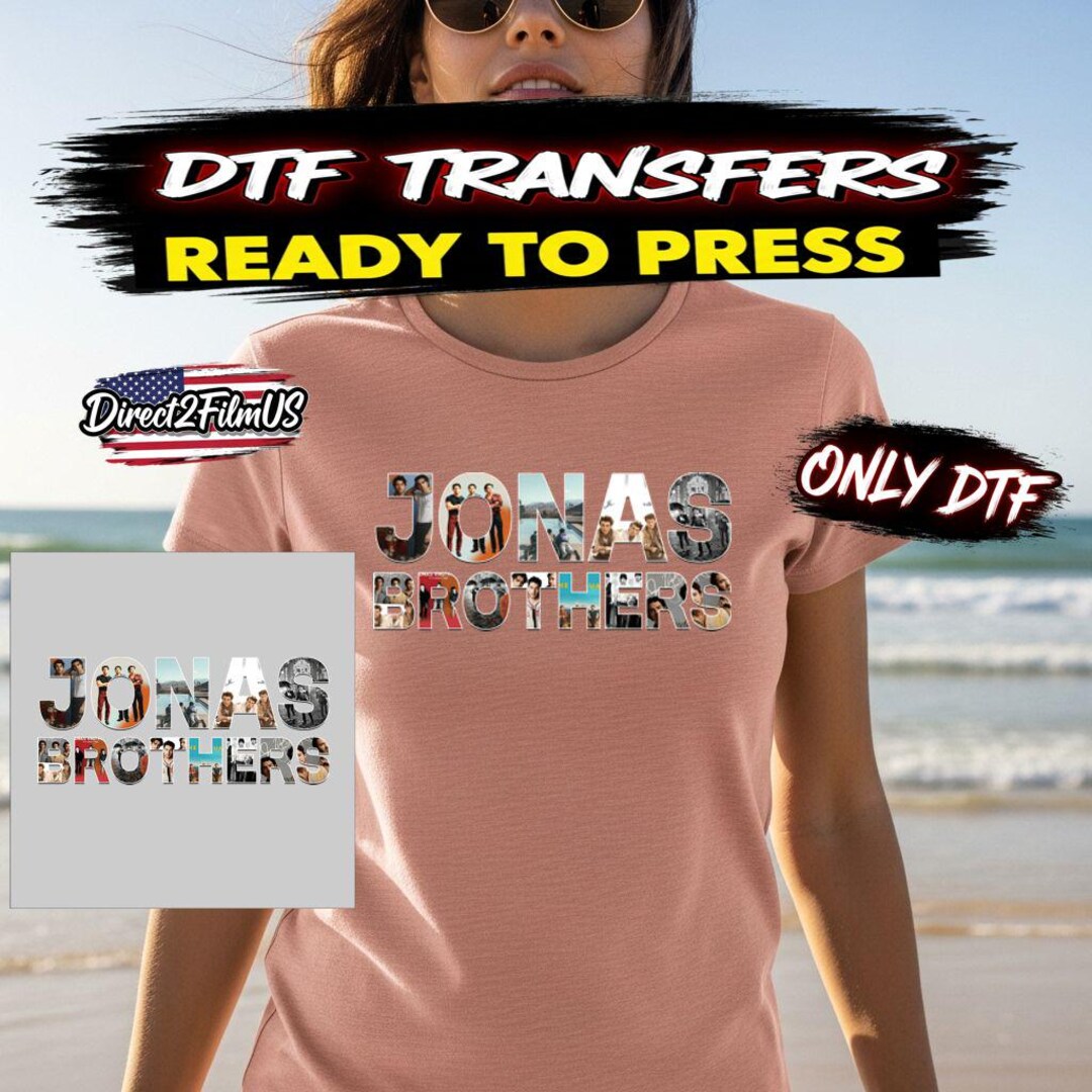 Jonas Brothers 20th Annivesary Tour 2025 DTF Transfer, Ready to Press ...