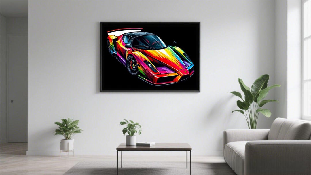 Iconic Supercar Digital Art | PNG + SVG Hypercar Design | Sublimation ...