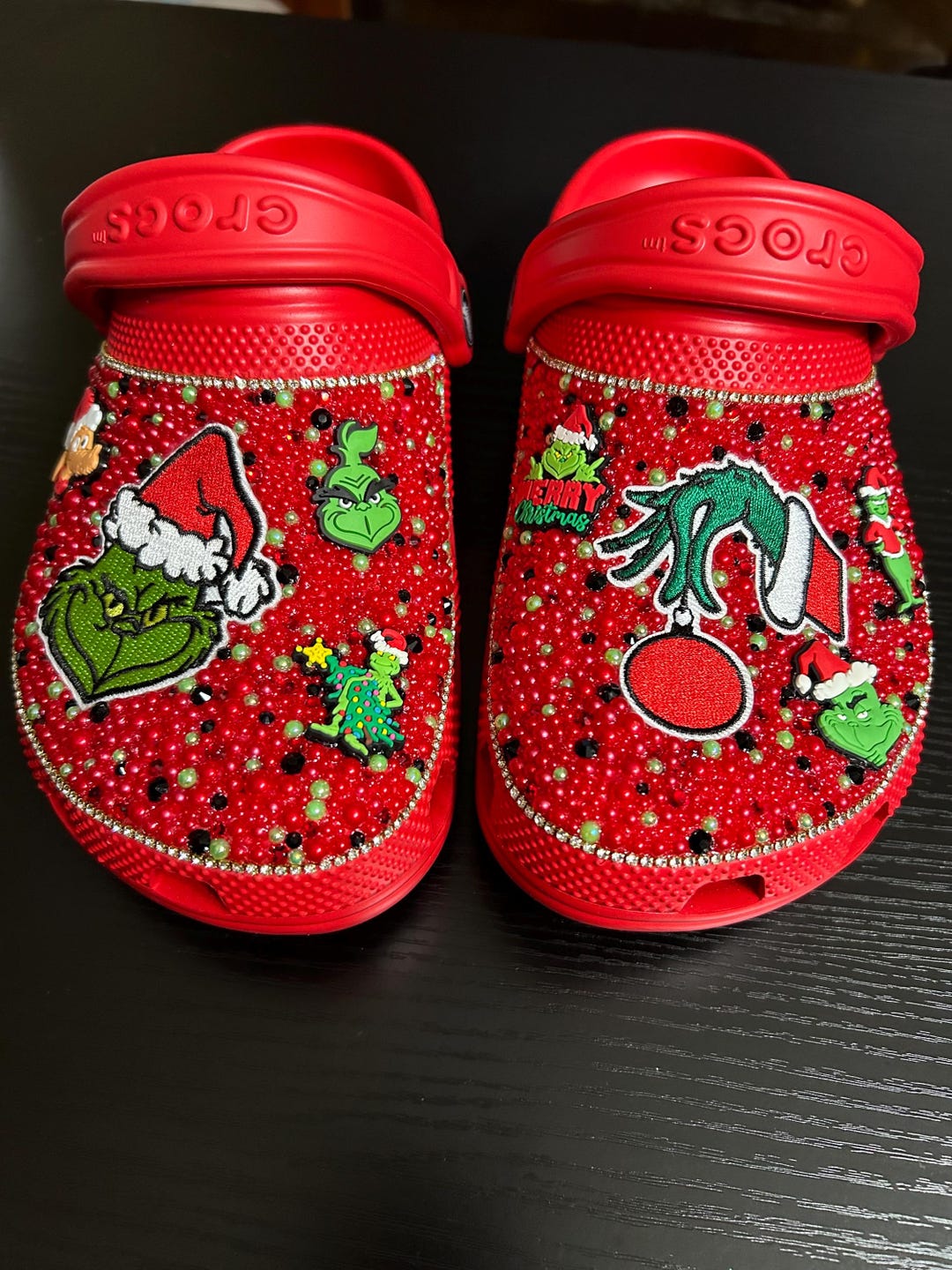 The Grinch Custom Crocs - Etsy