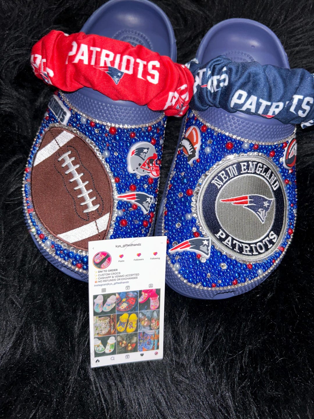 Custom Patriots Crocs: Football Fan Shoes - Etsy