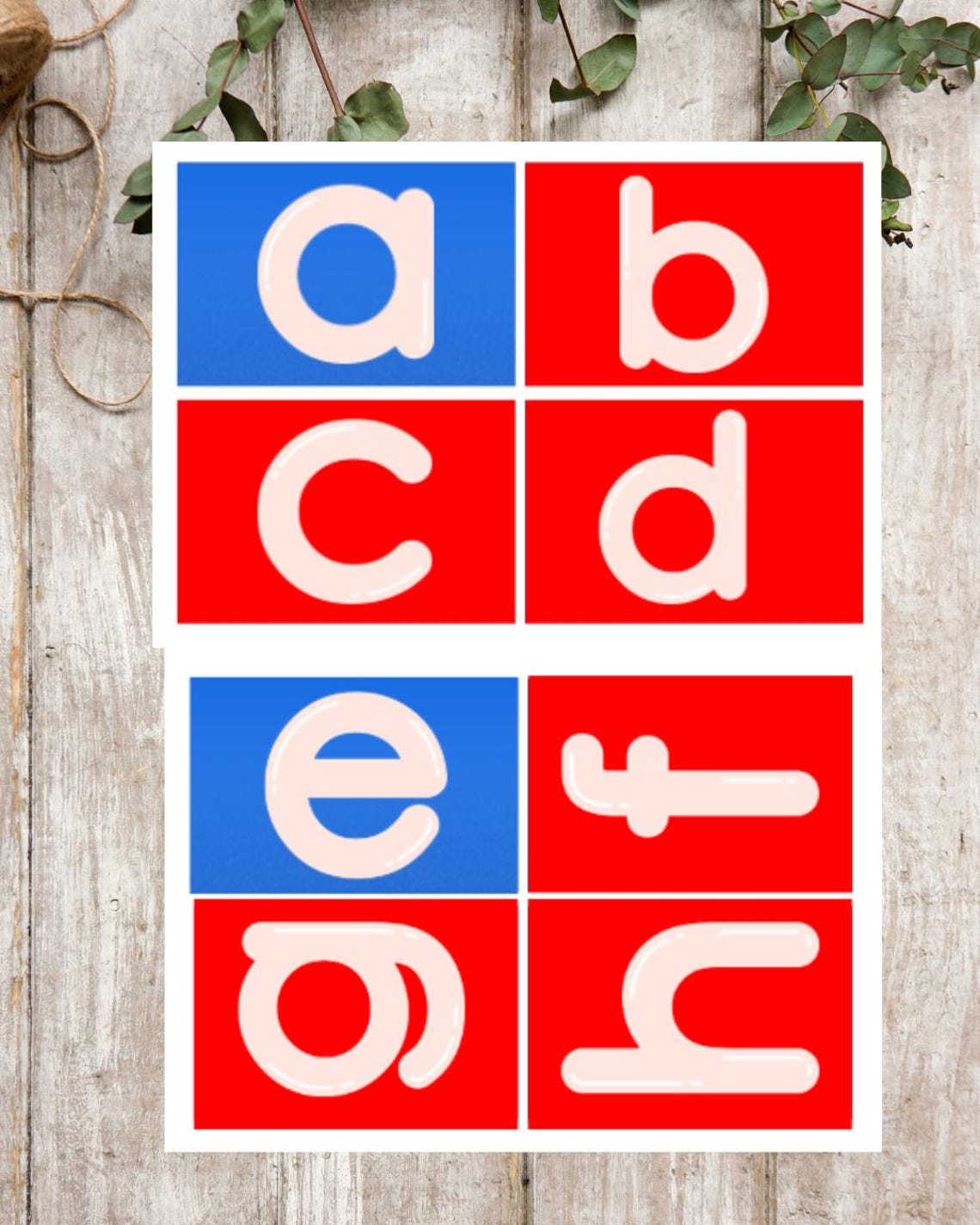 Printable Montessori-inspired Sandpaper Letters-lowercase Alphabet for ...