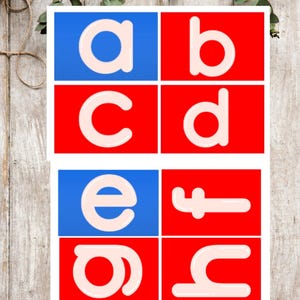 Printable Montessori-inspired Sandpaper Letters-lowercase Alphabet for ...
