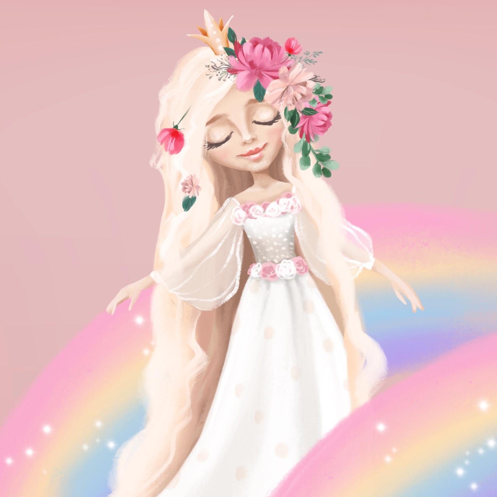 Best Princess of the Year Certificate – Rainbow Printable A4 Award for ...